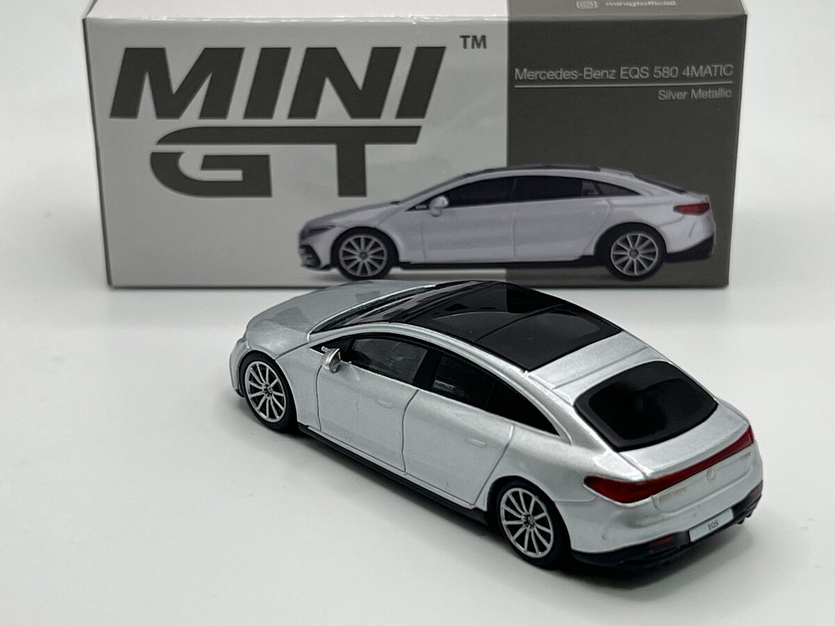 1/64 Mercedes Benz EGS 580 4matic high-tech , silver/black - Mini GT ...